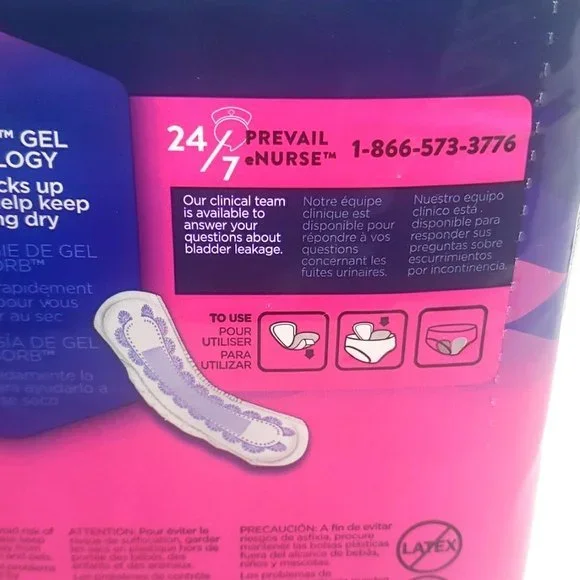 Other | New Prevail Daily Pads For Bladder Leaks 16 Per Package 2pack ...
